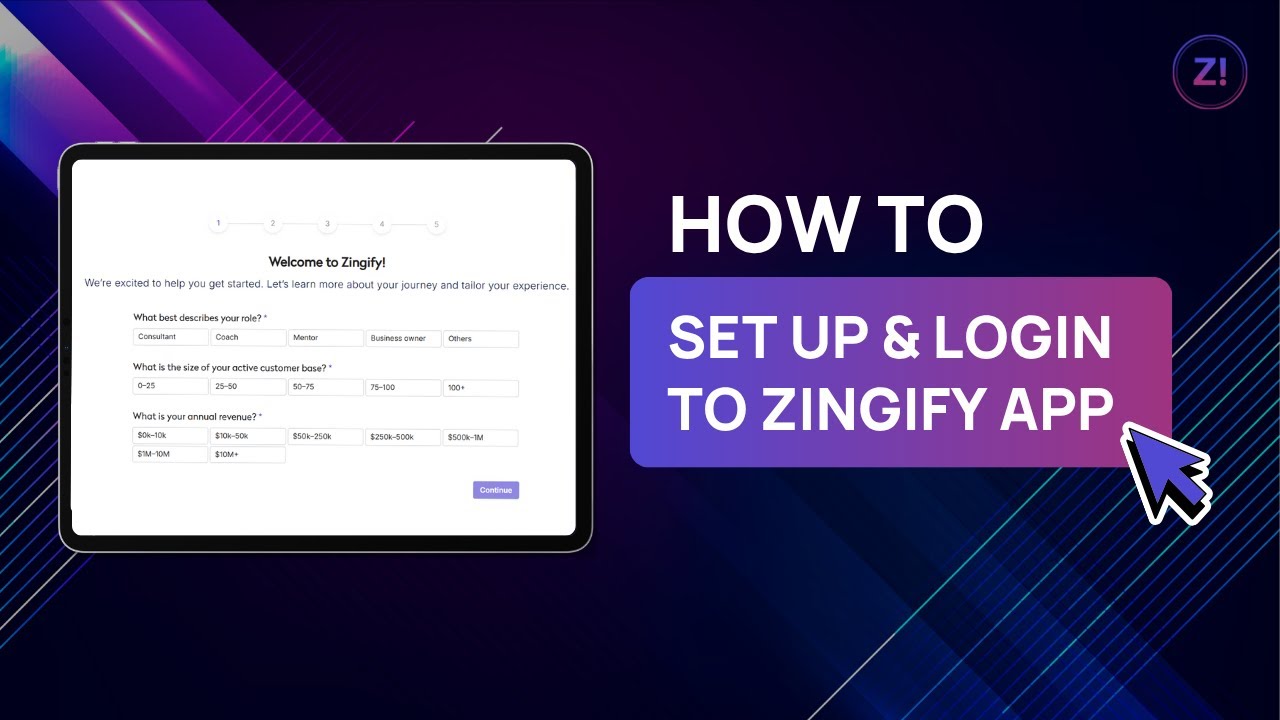 1. Zingify App Setup & Login Guide | Step-by-Step Onboarding - YouTube