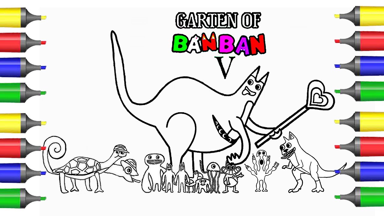 New Garten of BanBan 5 Coloring pages /ALL BOSSES/ Music [NCS] - YouTube