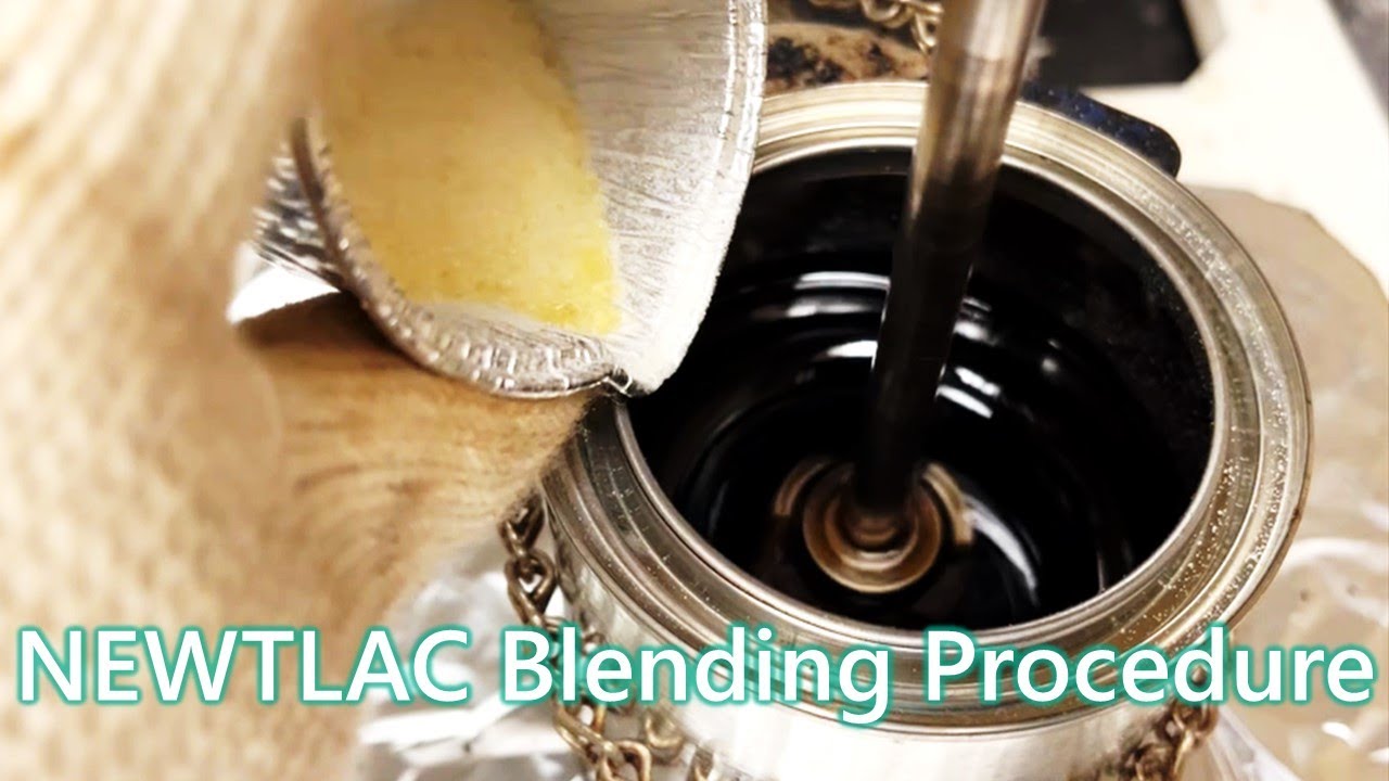 Kao NEWTLAC Laboratory blending process into the bitumen - YouTube