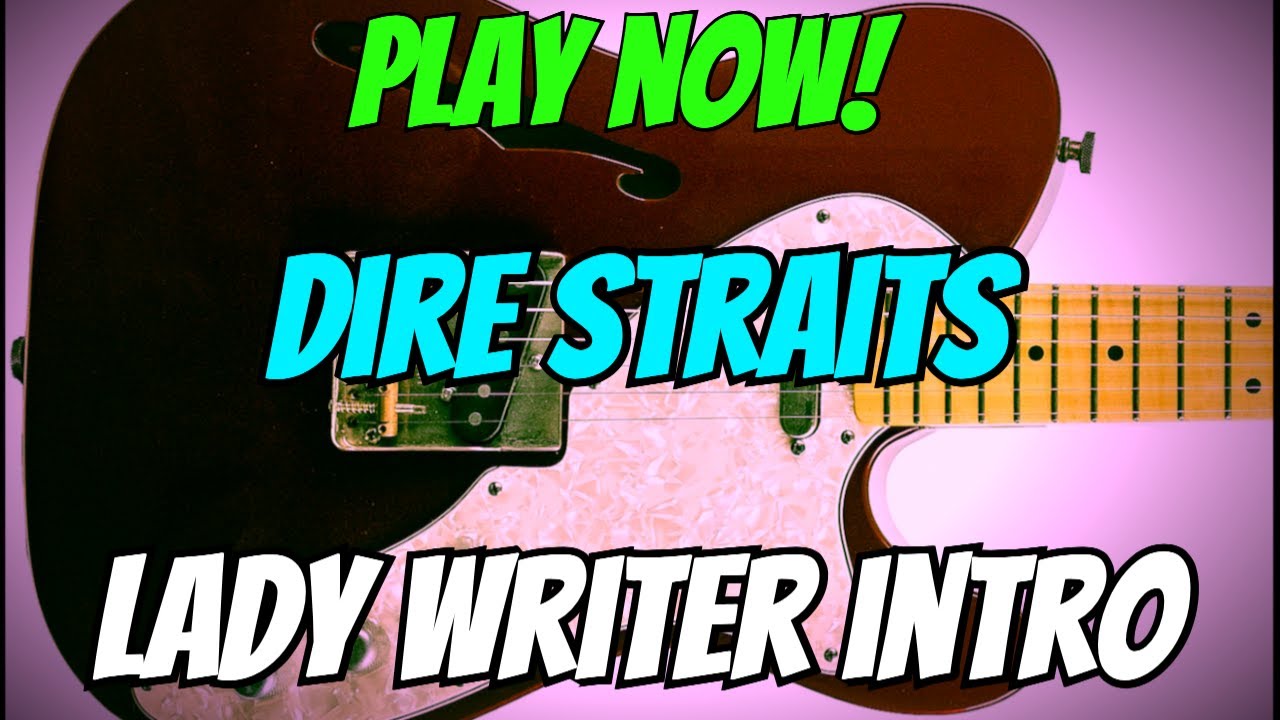 Learn to play: Lady Writer INTRO SOLO (Dire Straits) Guitar lesson ...