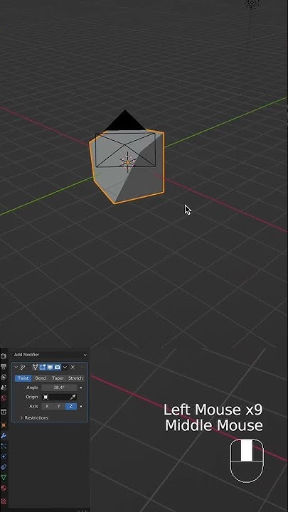 How to twist an object in Blender | Simple Deform Modifier | Blender Tamil - YouTube
