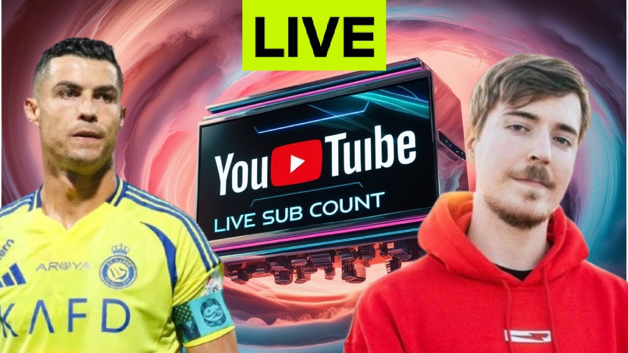 🔴 Live Sub Count : Who Will Reach 500 Million Subscribers First MrBeast ...