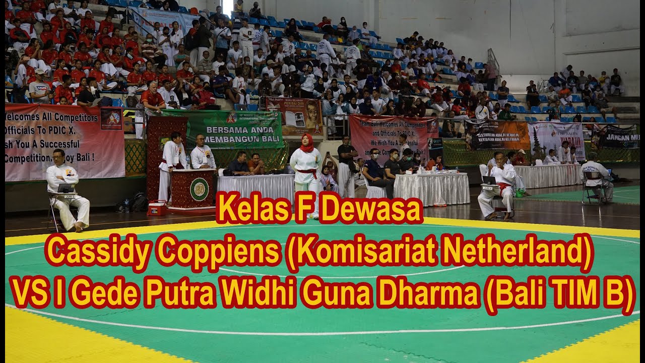 PDIC Bali 2022 Kejuaraan international Perisai Diri Cassidy Coppiens Vs ...