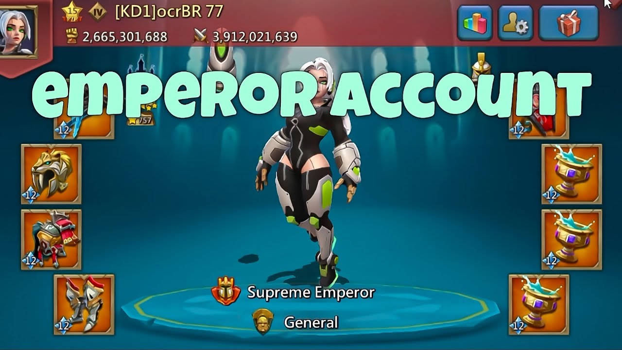 Lords Mobile - EMPEROR IN ACTION. How many rallies until zero? - YouTube