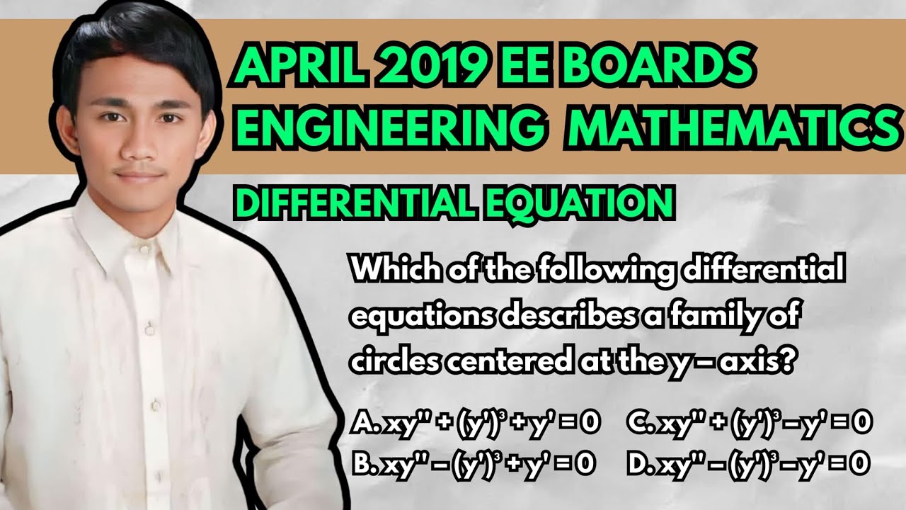 April 2019 EE Boards: Engineering Mathematics [Differential Equations ...