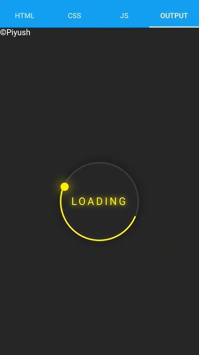 Created A Loading Animation Using Html And Css Only Theaestheticcoder Shorts Coding Viral 