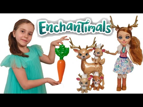 Энчантималс Снежная Долина Обзор Enchantimals Куклы Северный Олень ...