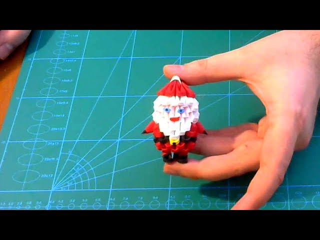 3d Origami Santa Claus Tutorial Part 1