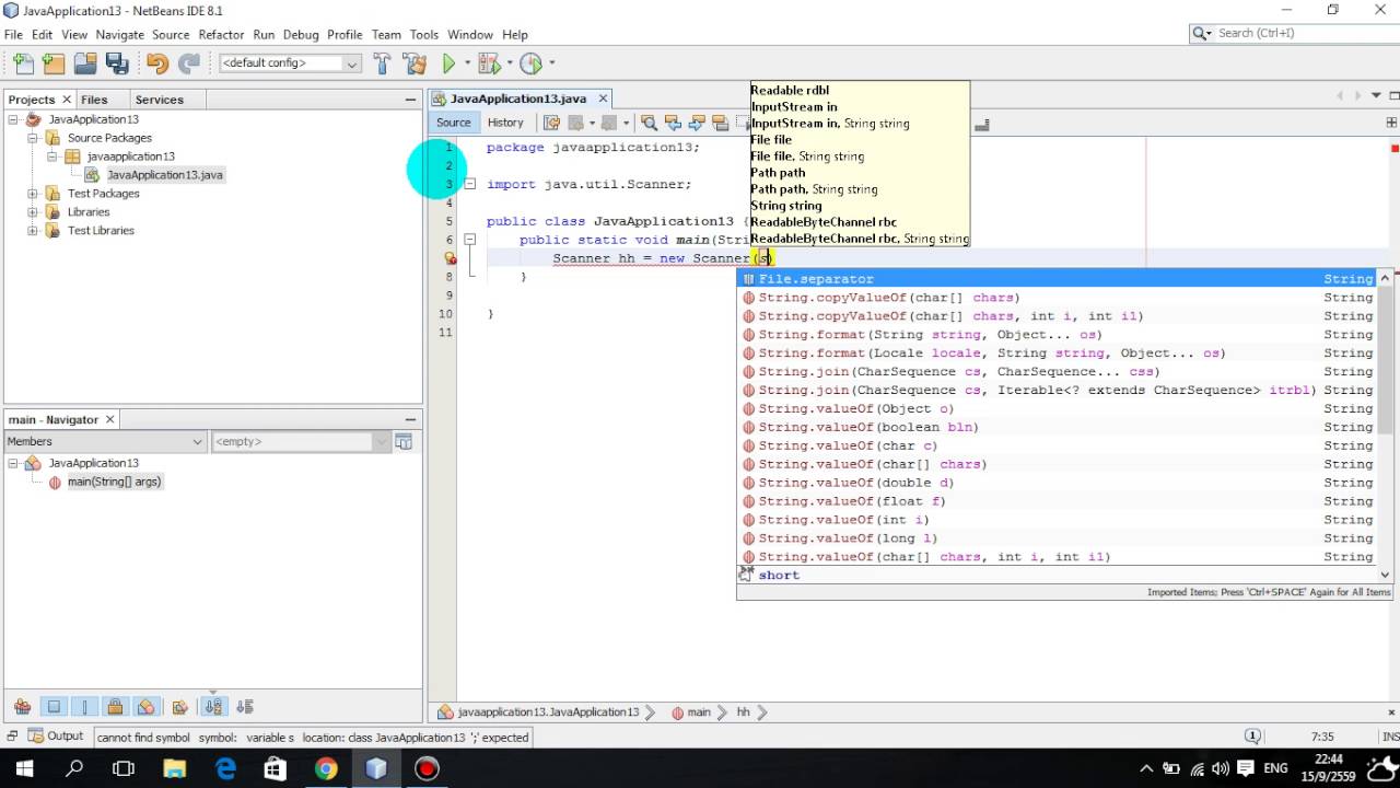 Java Netbean การรับค่าจากแป้นพิมพ์ แล้วก็แสดงค่าออกมา Youtube