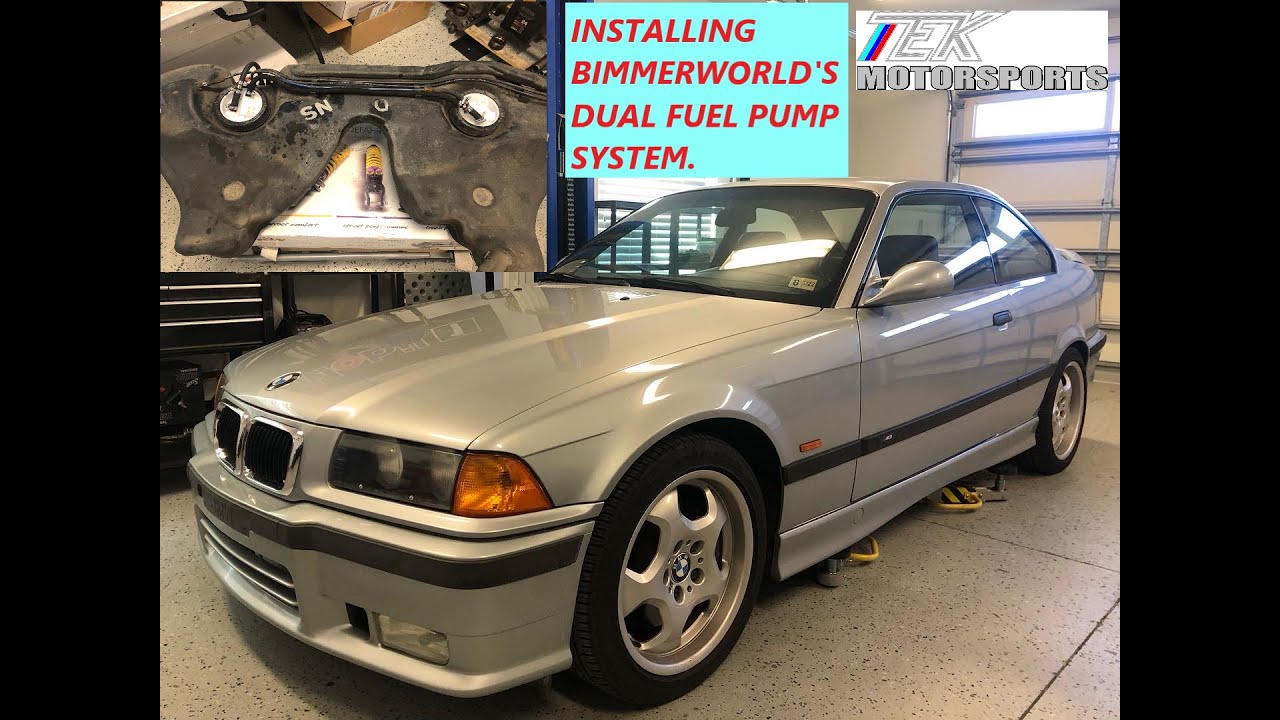 BMW E36 M3, installing a Dual Fuel Pump kit. - YouTube