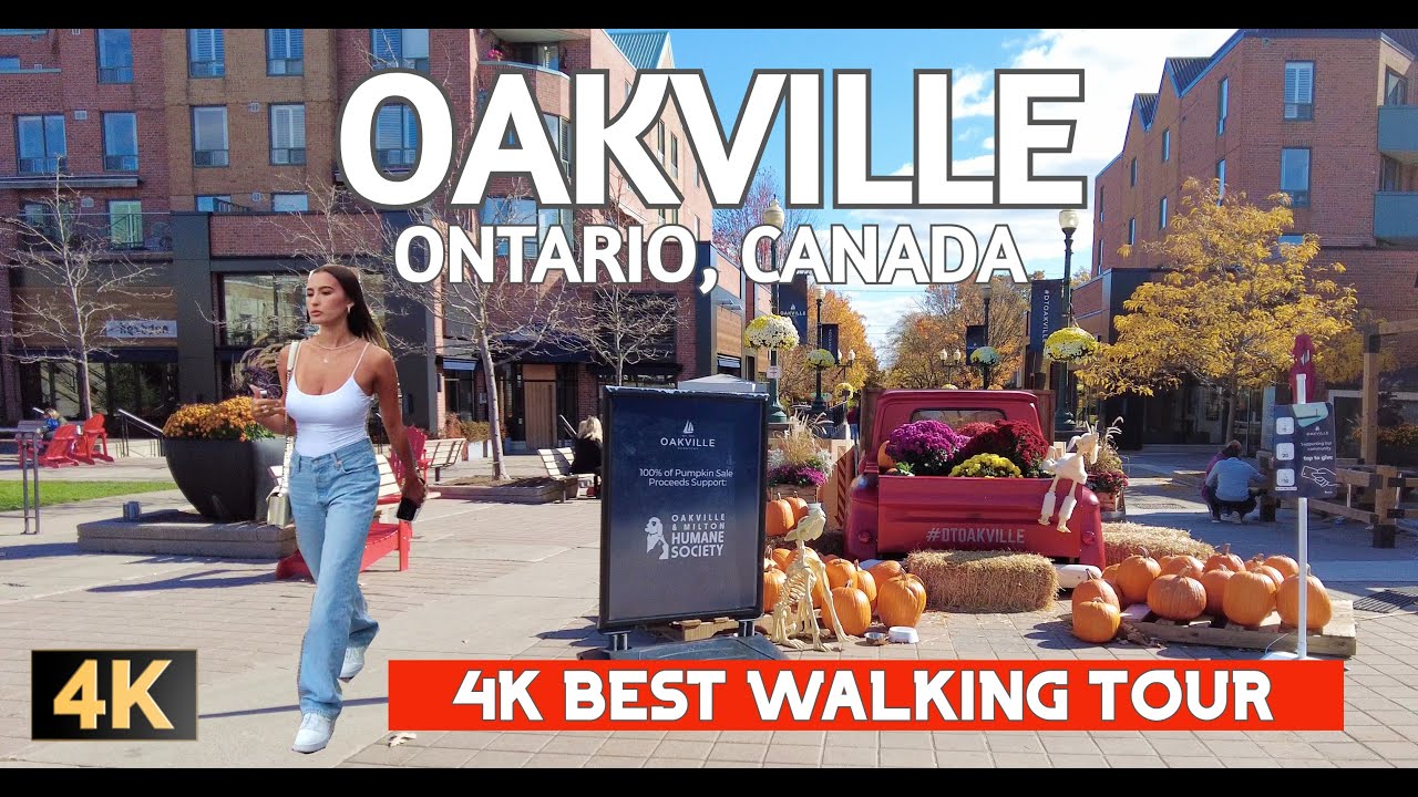 4K Picturesque Town of OAKVILLE in Ontario CANADA | Best Walking Tour ...