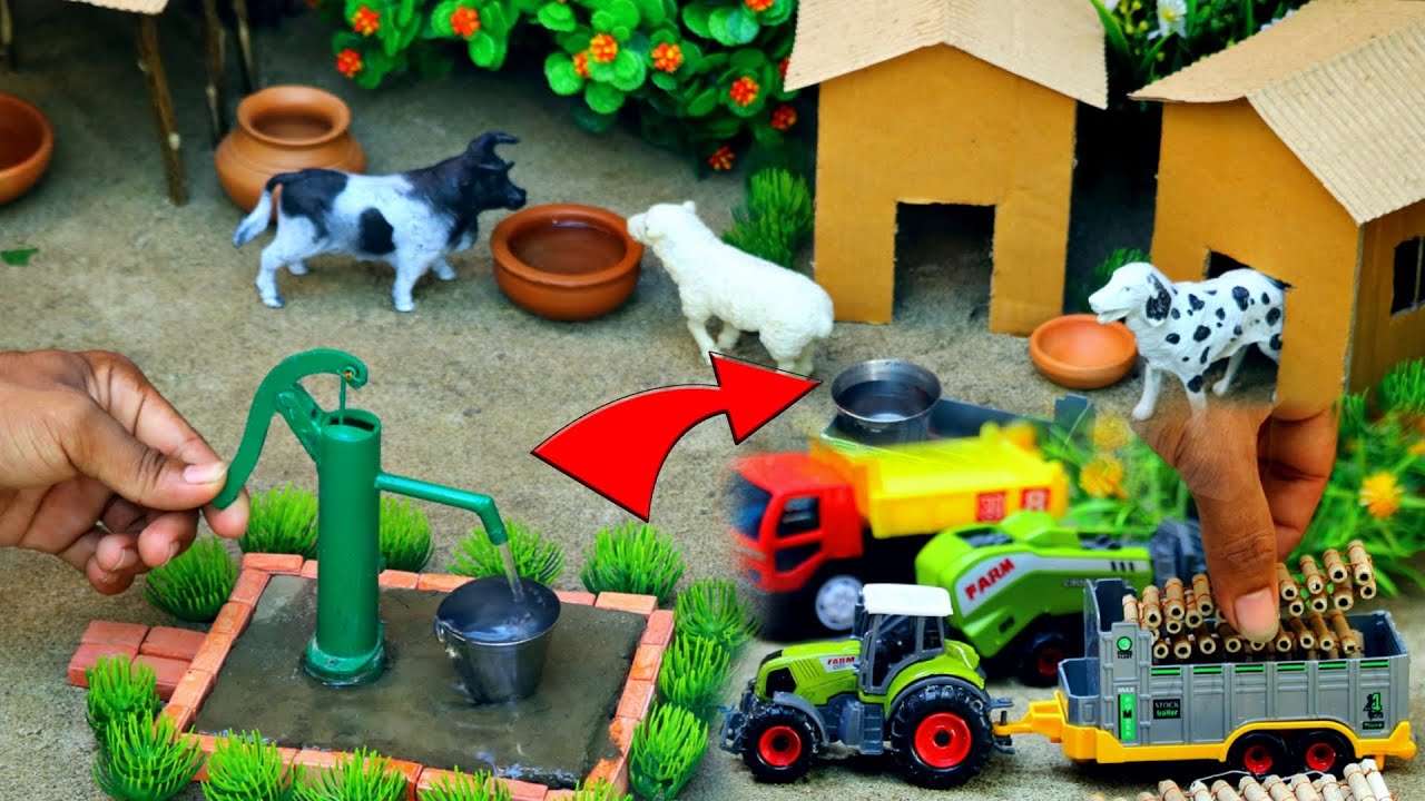 Diy how to make cow sheed | mini tractor, cattle, hamba, cow, tektar ...