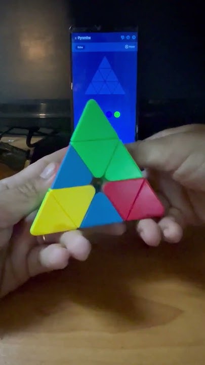 AI Solving Pyraminx Rubik’s Cube#shorts - YouTube