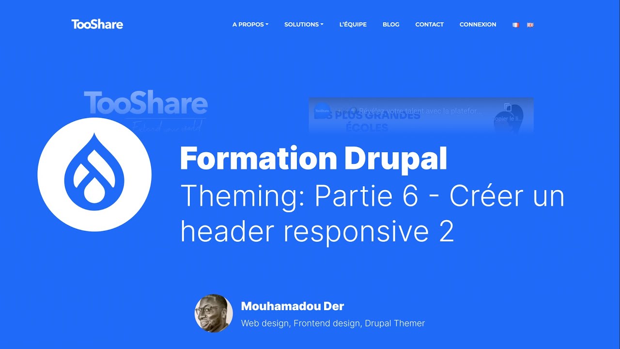 Formation Drupal: Theming partie 6 - Responsive header 2 - YouTube