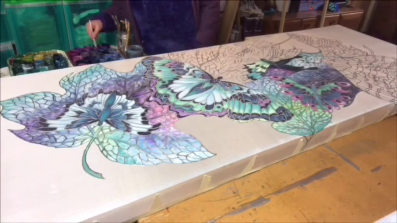 Episode 3 The Painting of Butterflies on Skeleton Leaves by Meikie ...