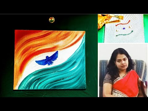 Abstract painting of tiranga/ how to paint for independence / republic ...