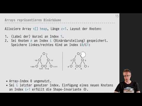 Informatik 2 — Chapter #09 — Video #059 — Repräsentation binärer Bäume durch Pointer und Arrays ...