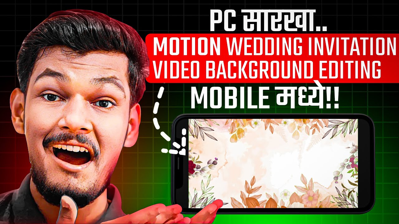 Motion Wedding Invitation Video Background Editing in Mobile ...