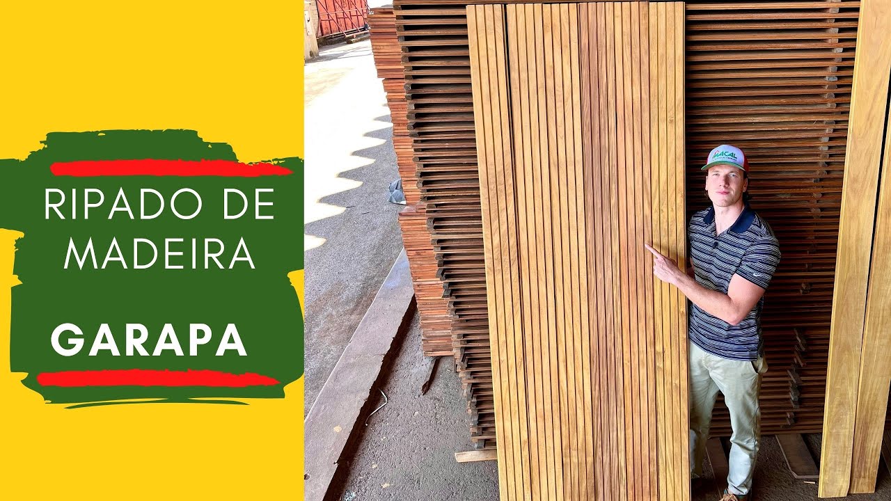 Ripado de Madeira Garapa - Macal Madeiras - YouTube
