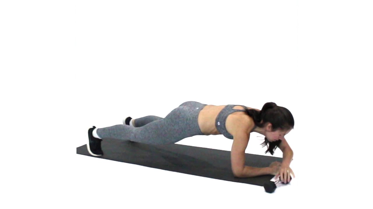 Plank Dumbbell Pull Over - YouTube