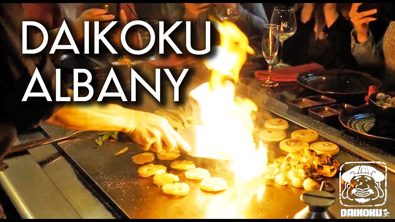 Teppanyaki entertainment and Japanese cuisine | Daikoku Albany - YouTube