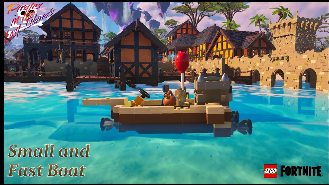 Lego Fortnite . Small and Boat. - YouTube