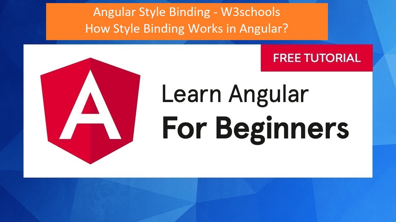 Angular Style Binding How Style Binding Works In Angular W3schools