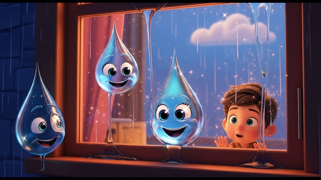 Counting Raindrops on a Windowpane | Nursery Rhyme Song for Kids - YouTube