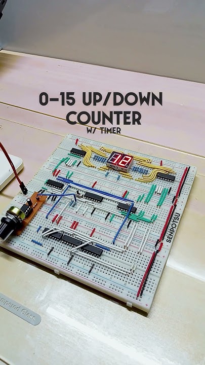 0-15 Up/Down Counter with Timer | Logic Circuits and Design | Logic ...