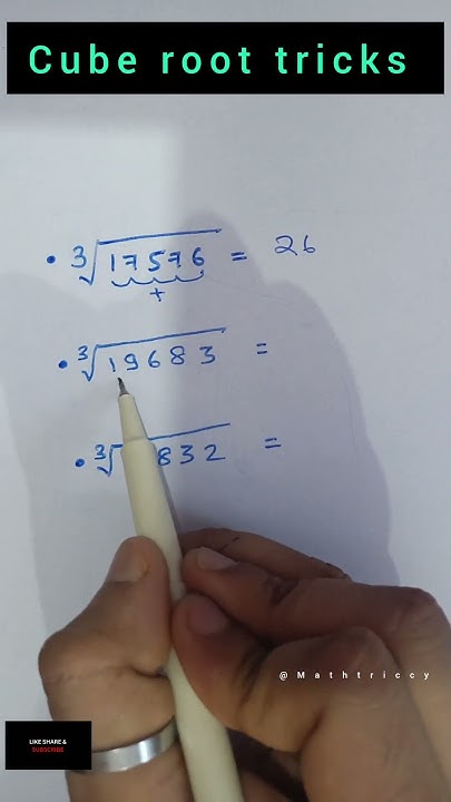 Cube root tricks 💯 l Math tricks 🔥#trending #trick #tricks #viral #1m #math #ssc #trickshots #iq ...