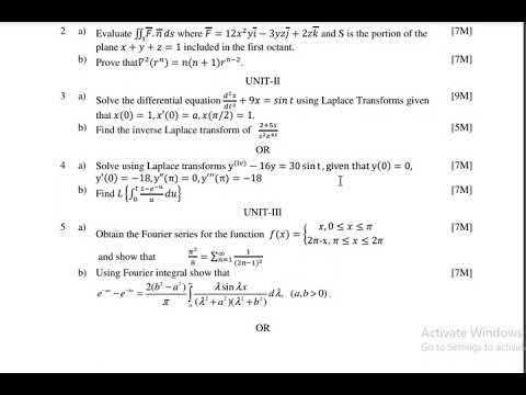 jntu gv r20 m3 previous papers - YouTube