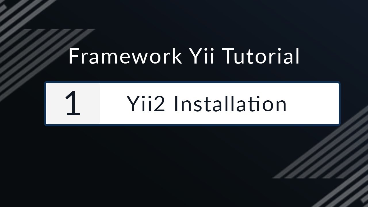Part 1 Yii2 Installation Youtube