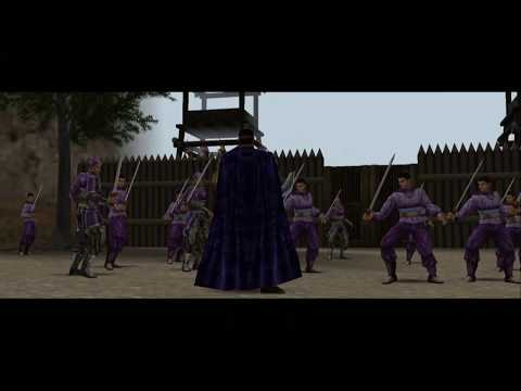 Xiahou Dun Loses an Eye Cutscene | Battle of Hu Lao Gate | HD Widescreen | Dynasty Warriors 2 (PS2)