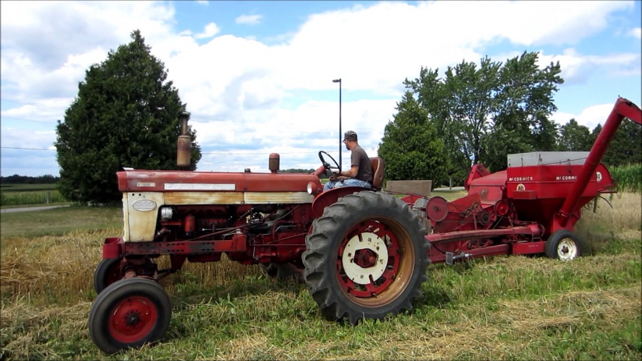 Combining Wheat With IH Pull Type Combines in Ridgetown. Featuring My ...