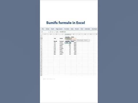 How to use sumifs in excel?#Excel tricks#excel shorts#excel interview question#free Excel course ...