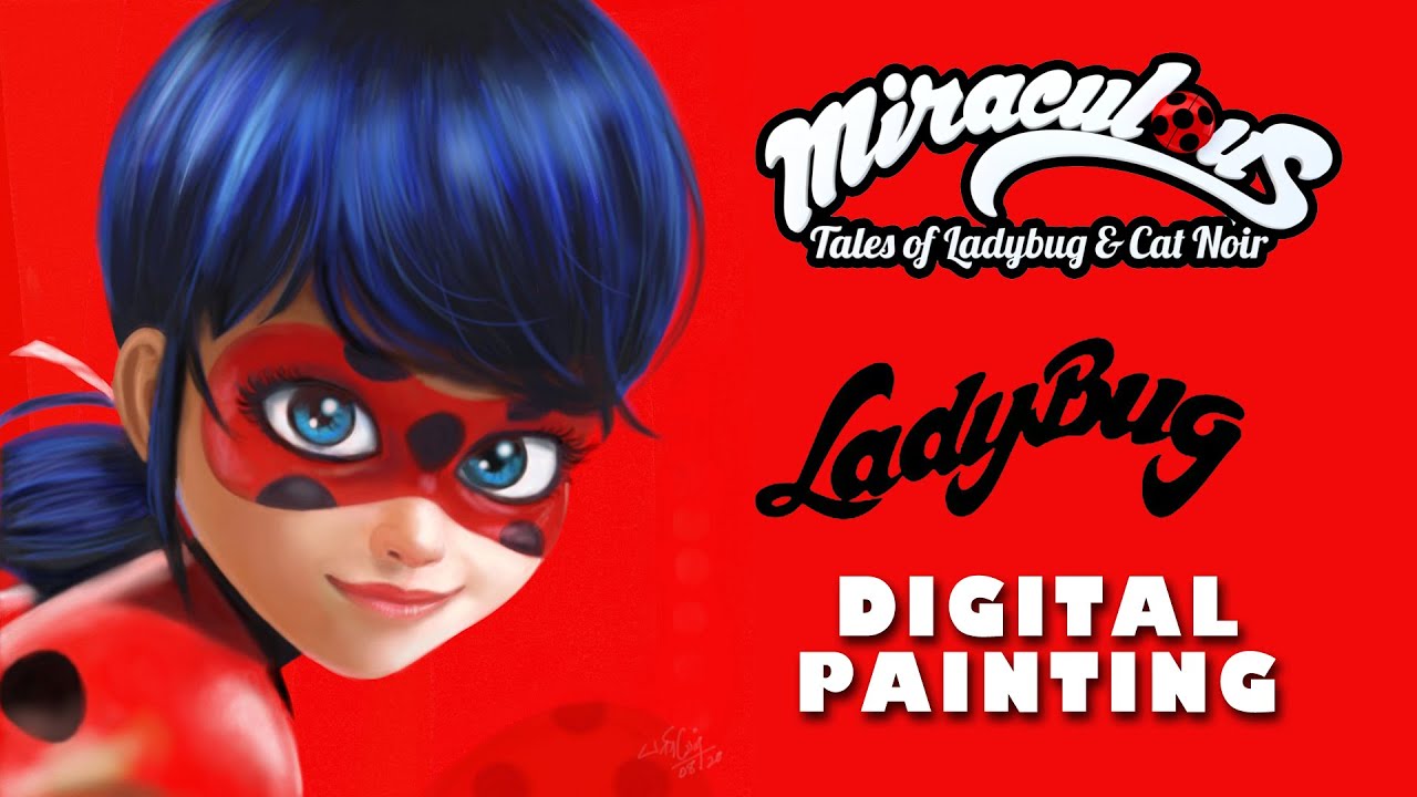 MIRACULOUS - LADYBUG DIGITAL PAINTING DEMO - TIME LAPSE MAKING - YouTube