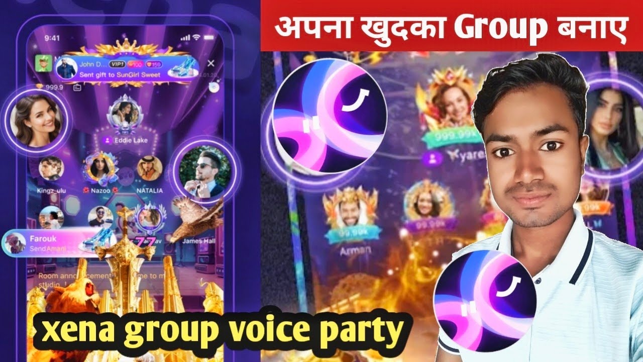 Xena Live Group Voice Chat app how To Login//xena live group voice chat ...