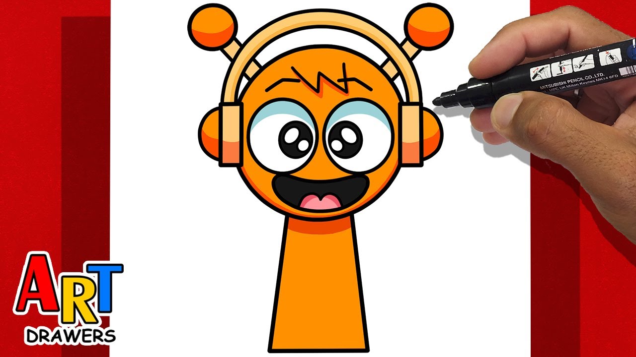 How to Draw OREN - Incredibox Sprunki ( Animated Series Intro ) - YouTube