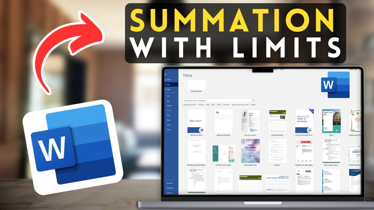 How to Type Summation with Limits in MS Word | Microsoft Word Tutorial ...