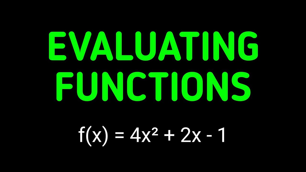 Master the art of evaluating functions in just a few steps! 🚀 Let's ...