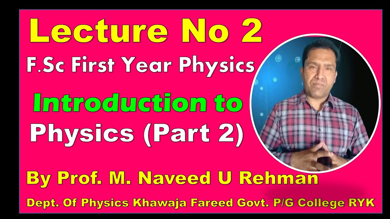 Lecture#2 Physics ch#1 (1st Year)- Introduction to Physics (Part-2 ...