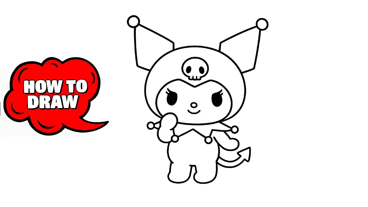 How To Draw Kuromi Drawing For Beginners - YouTube