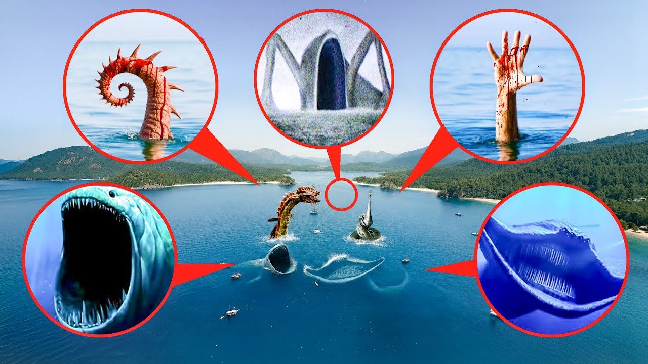 DRONE catches ALL SEA MONSTERS in REAL LIFE!! (SEA MONSTER MOVIE ...