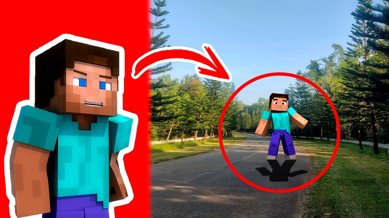 10 Personajes de MINECRAFT Captados en CÁMARA - YouTube