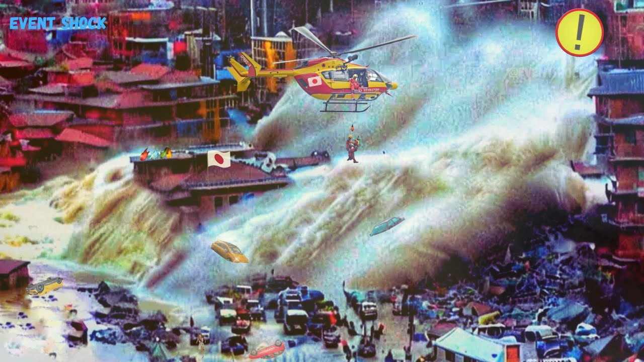 Japan In Chaos!⚠️ Tokyo Highway Turns Into A River, Shinagawa Sinks ...
