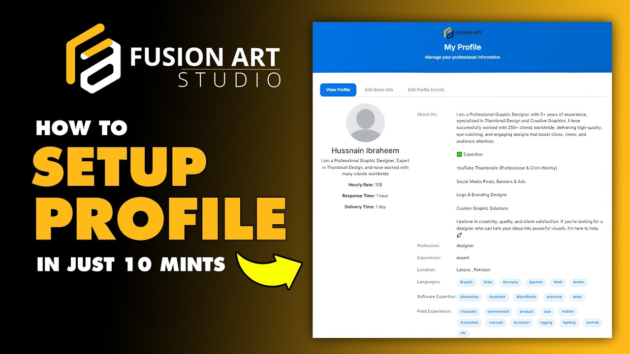 How To Setup Your Profile ? (Complete Fusion Hub Profile Guide) - YouTube