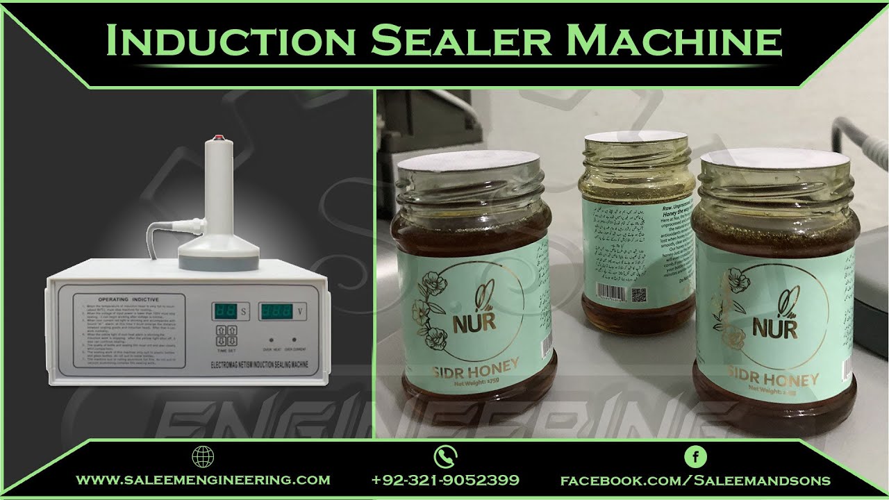 Honey Jar Sealing Machine | Induction Sealing Machine | Foil Sealing ...