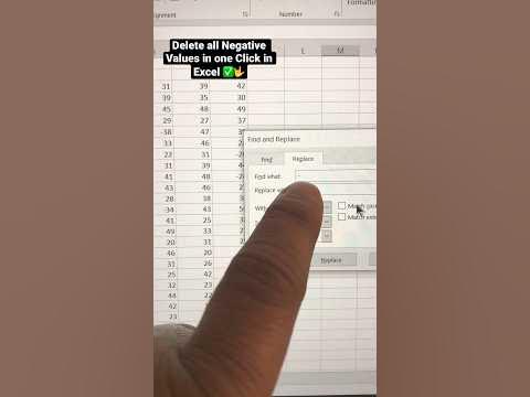 Delete all Negative Values in one Click in Excel 🤟 - YouTube