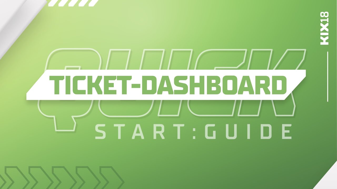 Das TICKET DASHBOARD in der Übersicht | KIX 18 Quick Start Guide - YouTube