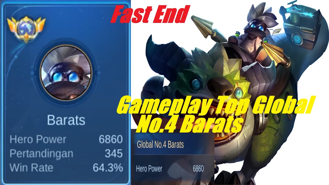 BARATS TOP GLOBAL 4, GAMEPLAY BARATS MLBB 2025 - YouTube